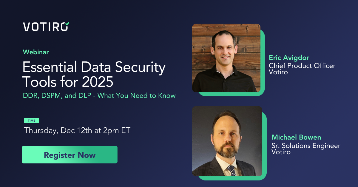 Essential Data Security Tools for 2025 | Webinar
